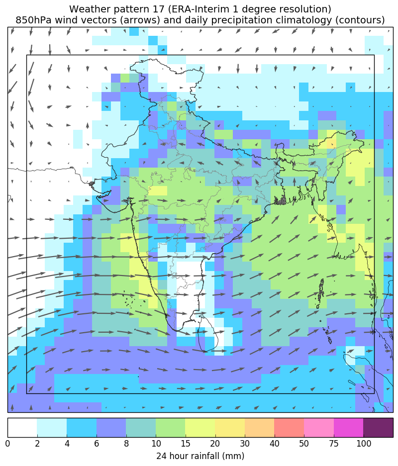 Probabilistic weather pattern forecast for the 0000 UTC NCMRWF Unified ...