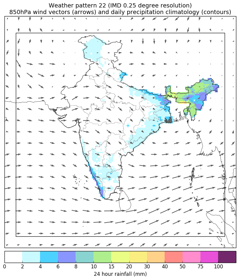Probabilistic weather pattern forecast for the 0000 UTC NCMRWF Unified ...