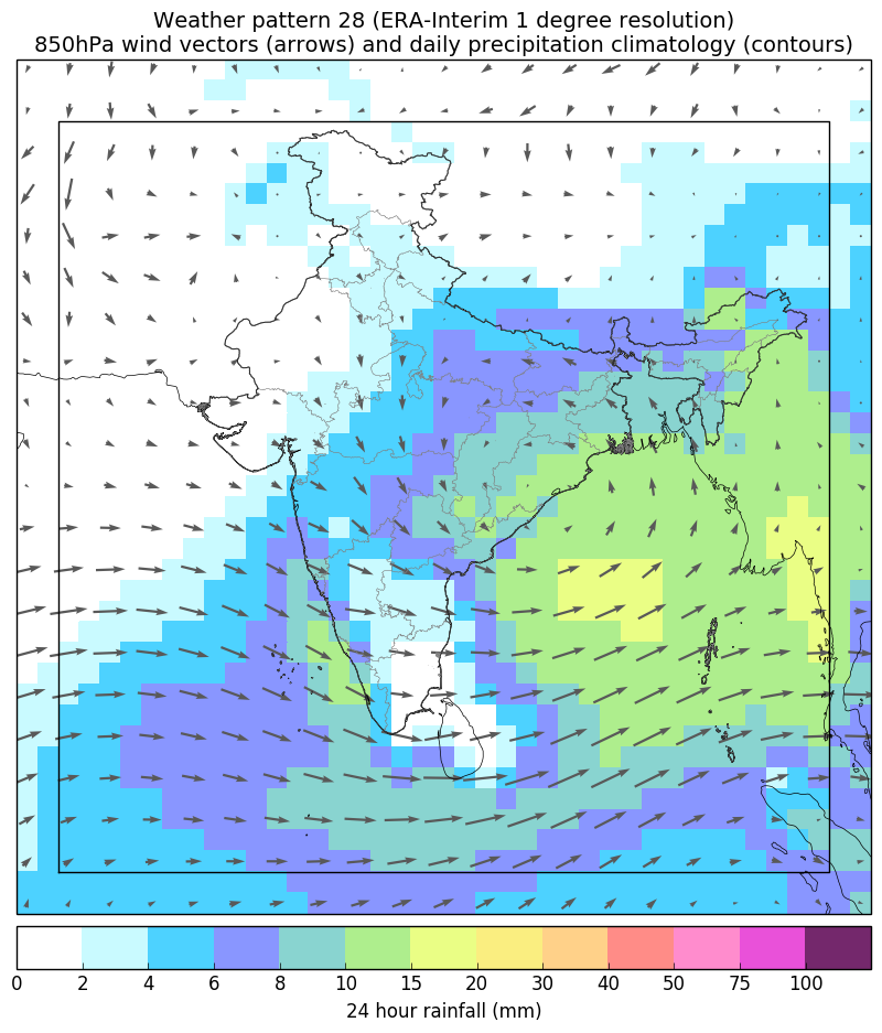 Probabilistic weather pattern forecast for the 0000 UTC NCMRWF Unified ...
