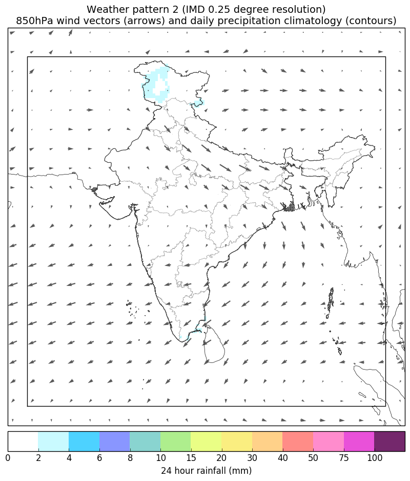 Probabilistic weather pattern forecast for the 0000 UTC NCMRWF Unified ...
